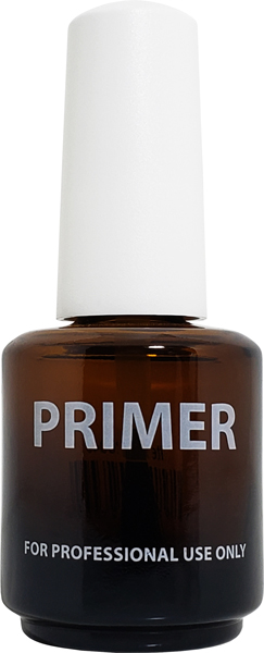 Empty Amber Round Glass Bottle - Primer 0.5oz