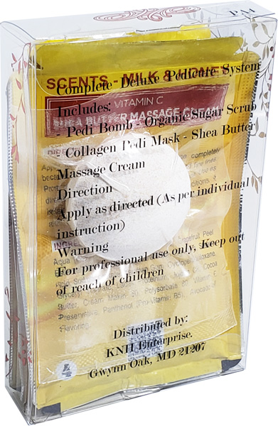 Demer Bomb Spa Pedicure Kit 4in1 - Milk & Honey